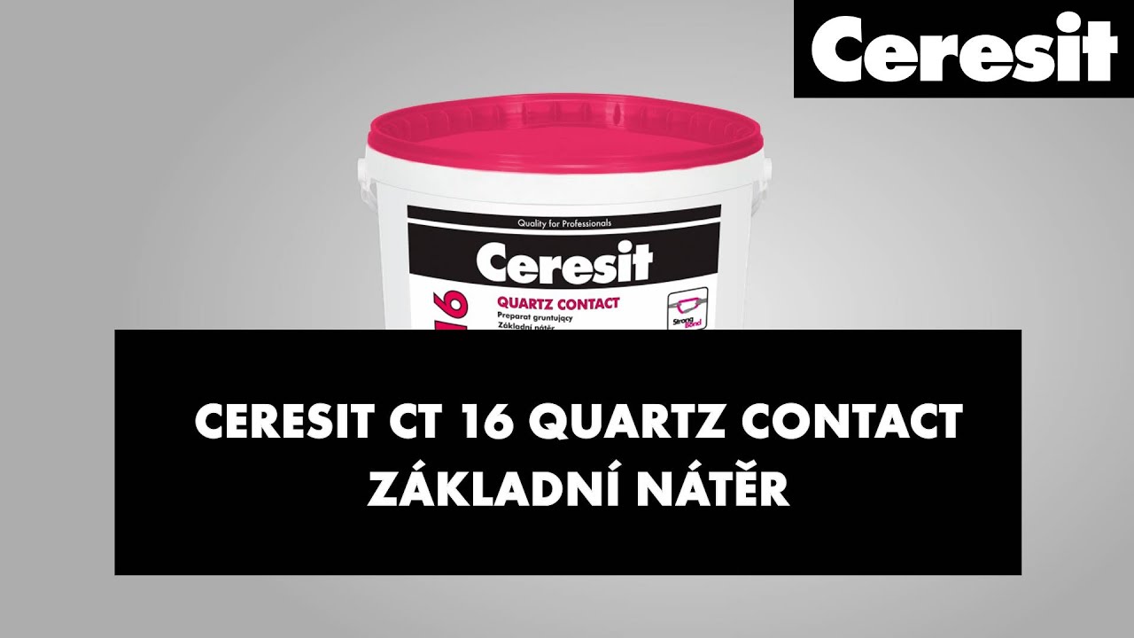Ceresit CT 16 Quartz Contact - YouTube