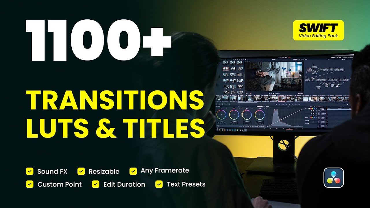 SWIFT | Transitions, Luts and Titles | DaVinci Resolve Templates - YouTube