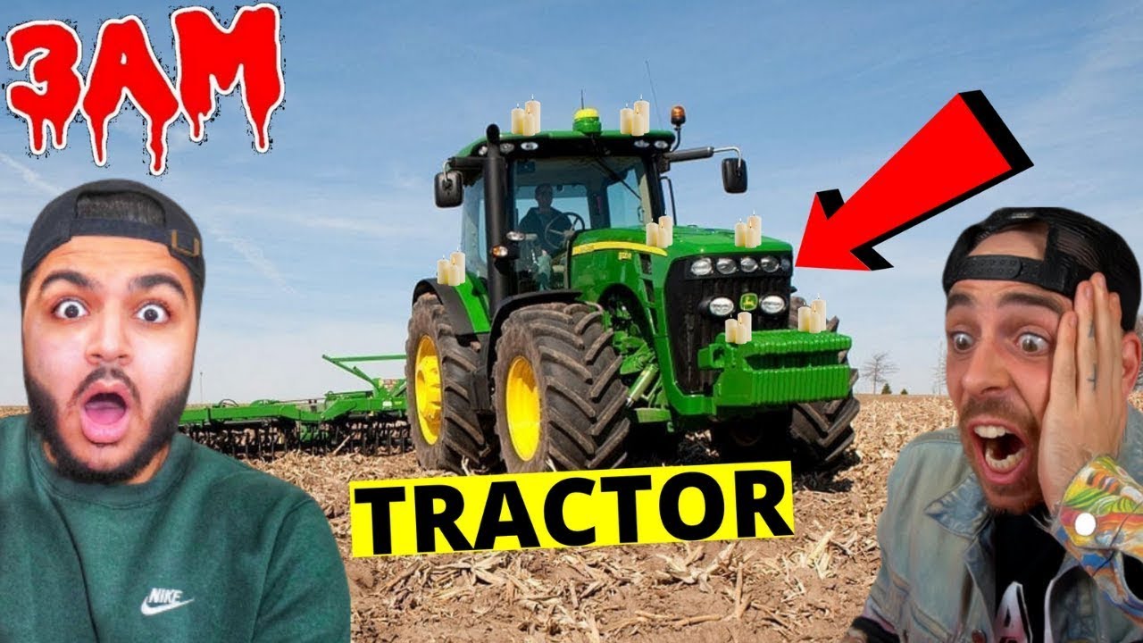 SCARY CURSED KILLER TRACTOR CAME FOR US AT 3AM! *GONE WRONG* IT TRIED ...