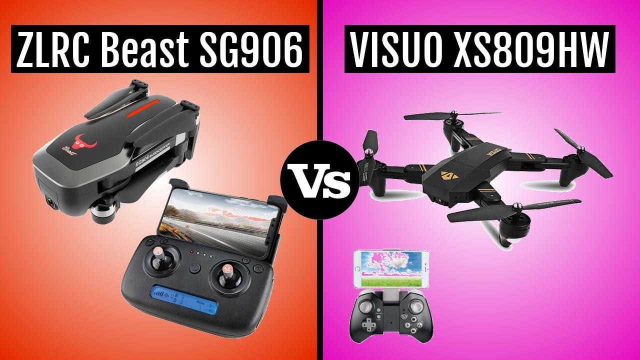 ZLRC Beast SG906 vs VISUO XS809HW - YouTube