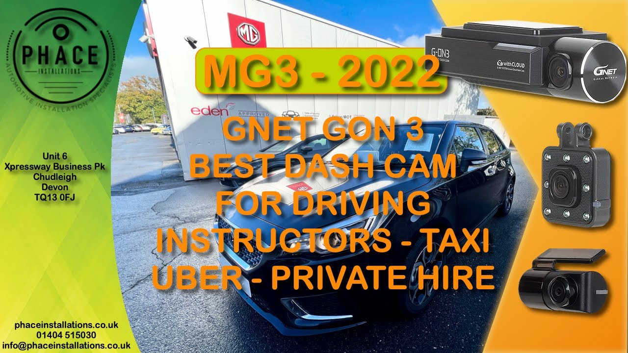 MG3 DRIVING INSTRUCTOR / TAXI BEST DASH CAMERA GNET GON 3 - PHACE ...