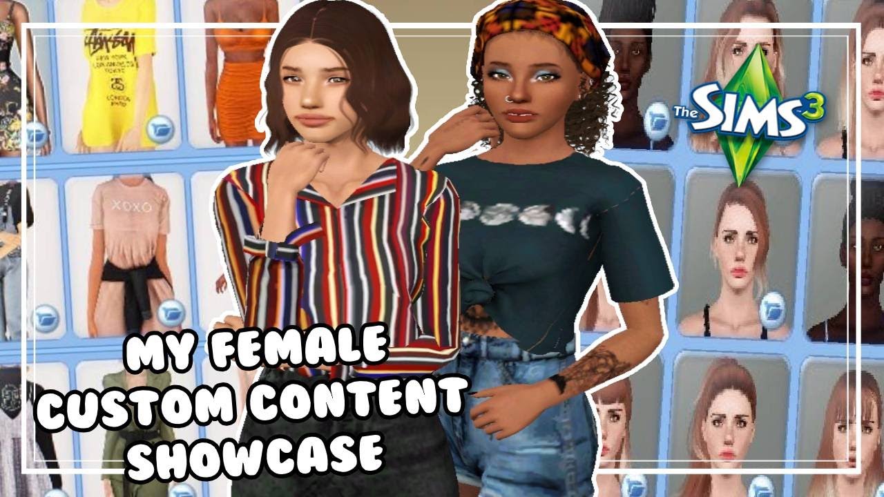 The Sims 3: My Female CC Showcase | Simplicity - YouTube