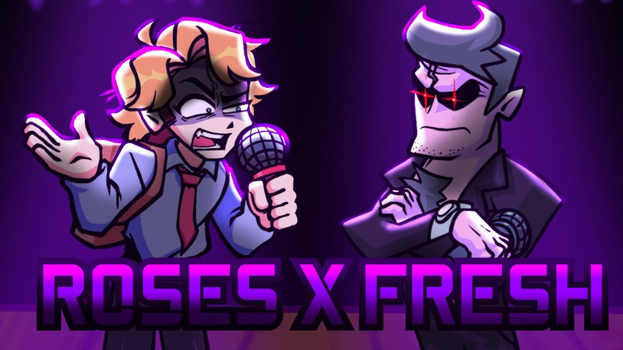 FNF Mashup | Roses x Fresh | Daddy Dearest vs Senpai - YouTube
