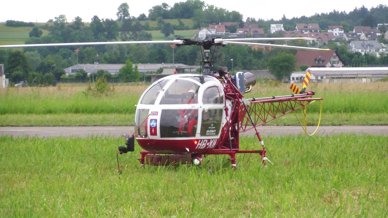 Swiss RC Lama Air Zermatt scale Turbine Helicopter solo flight - YouTube