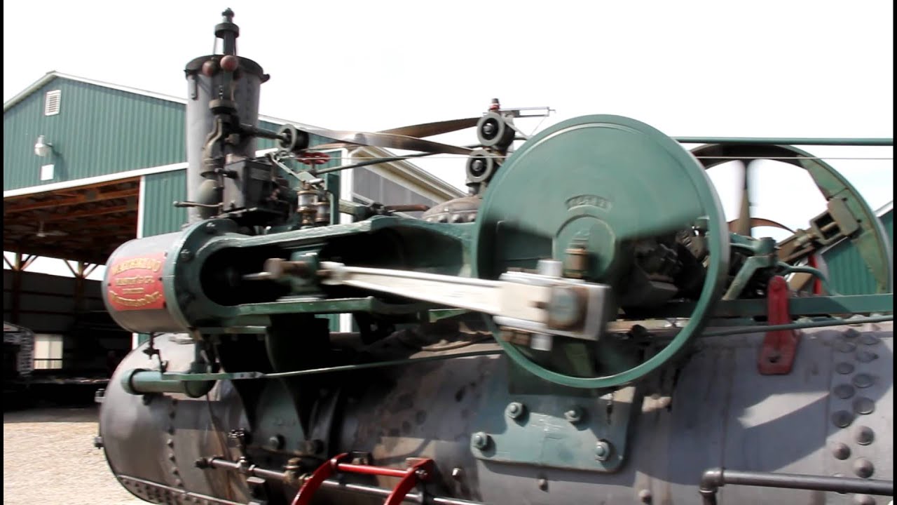 Close up of the steam tractor at the Steam and Gas show. - YouTube