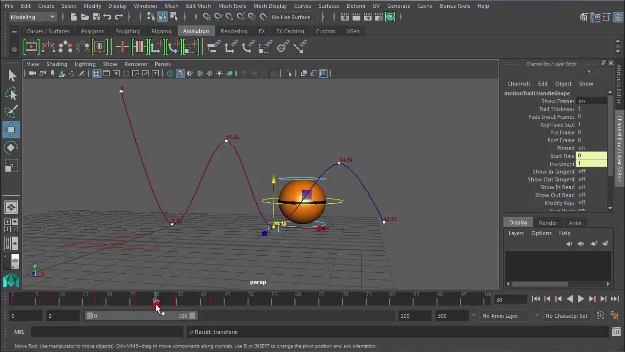 3D Bouncing Ball in Maya - YouTube
