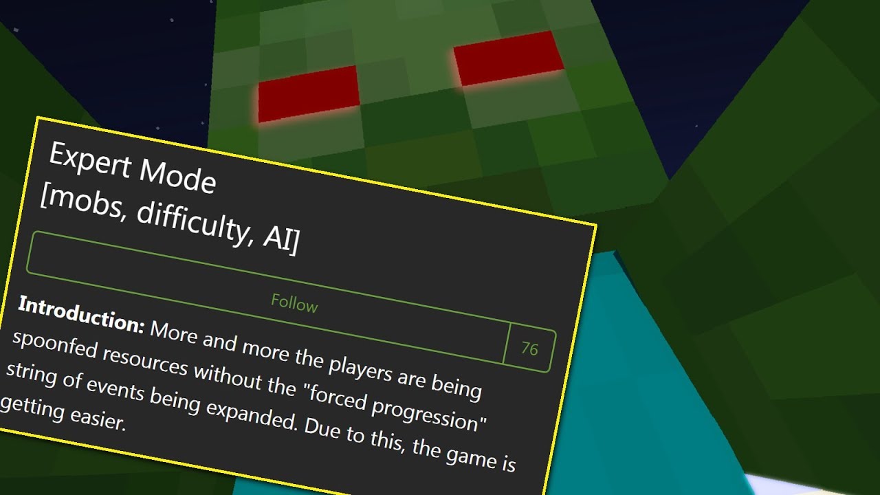 Expert Difficulty Could Be Coming to Minecraft! - YouTube