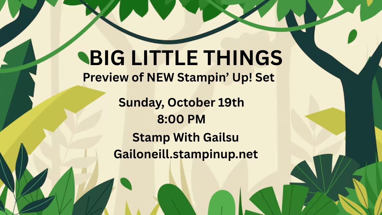 Big Little Things, Preview, Stampin' Up! - YouTube