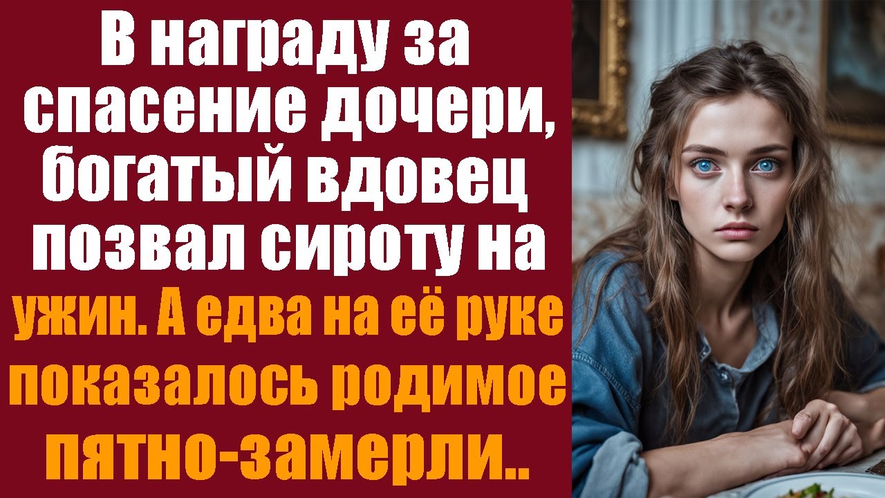 В награду за спасение дочери богатый вдовец позвал сироту на ужин А