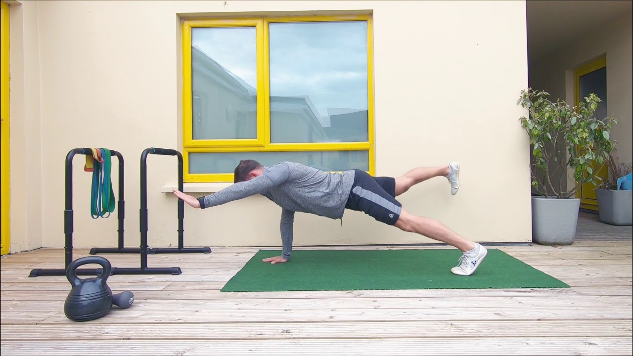 How To Do The High Bird Dog Plank Exercise - YouTube