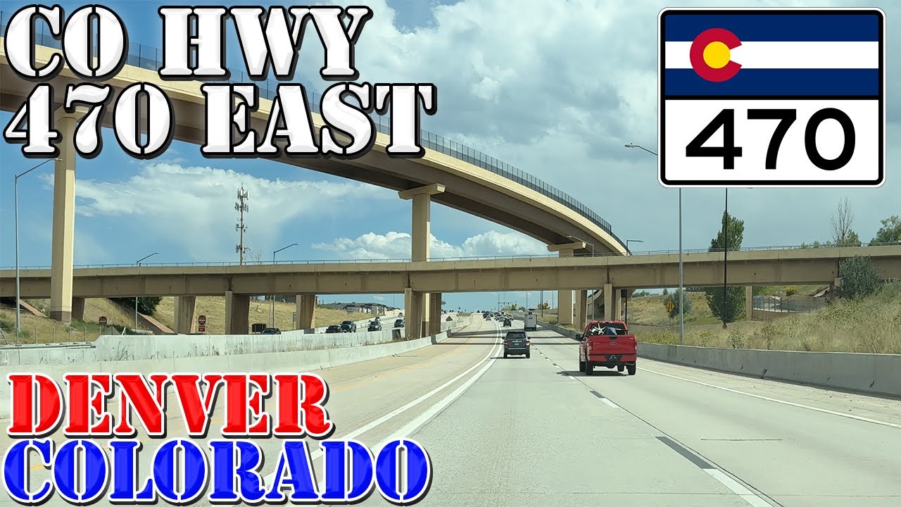 CO 470 East - Denver - Colorado - 4K Highway Drive - YouTube