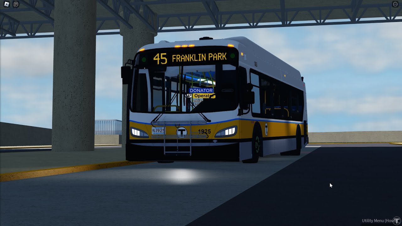 MBTA Roblox MBOC Gen 3 2019 XDE40 1925 On Route 45 To Franklin Park ...