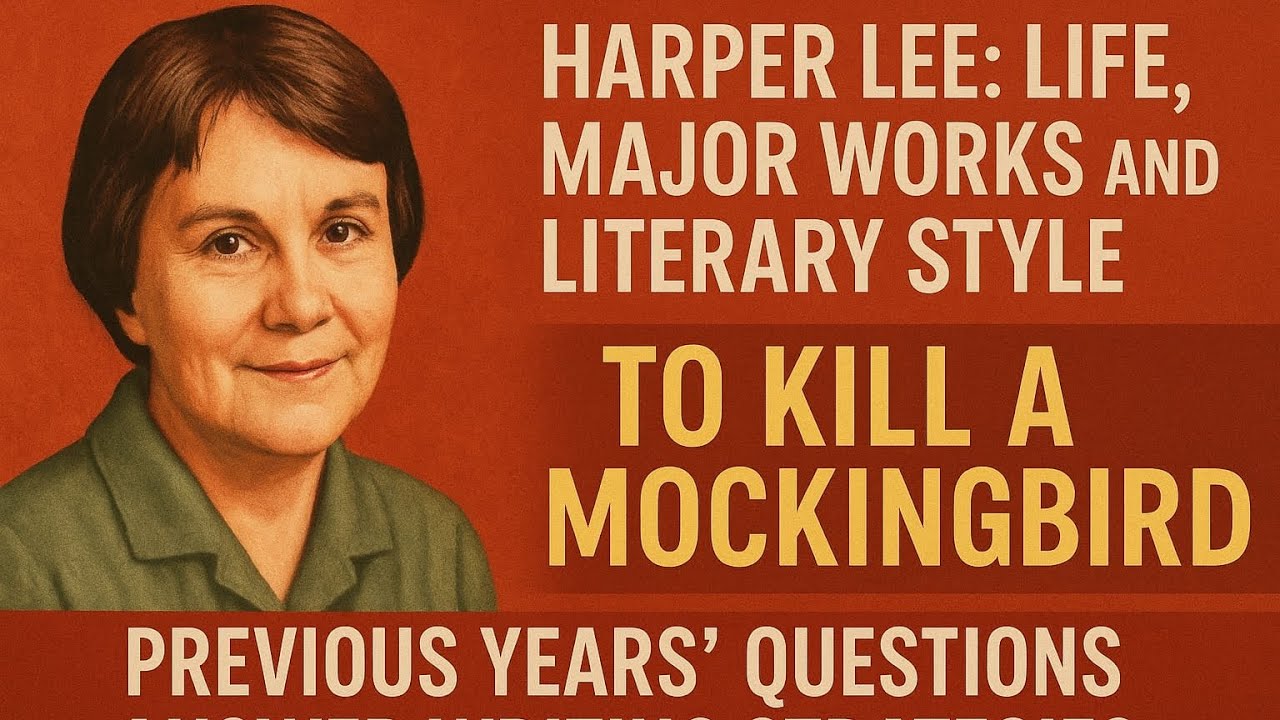 Harper Lee | To Kill A Mockingbird | PYQs | UPSC | UGC-NET | BA | MA ...