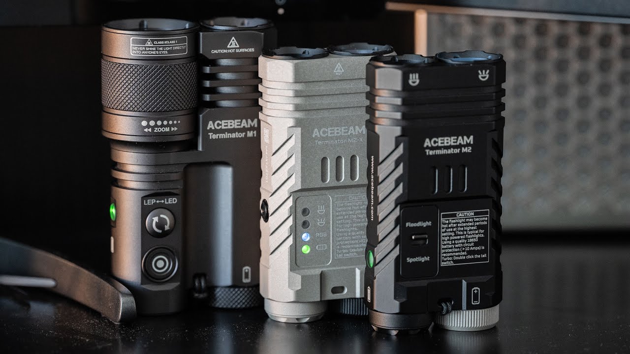 [Acebeam] Terminator M2 vs M2-X vs M1 - BEAMSHOTS comparison - YouTube
