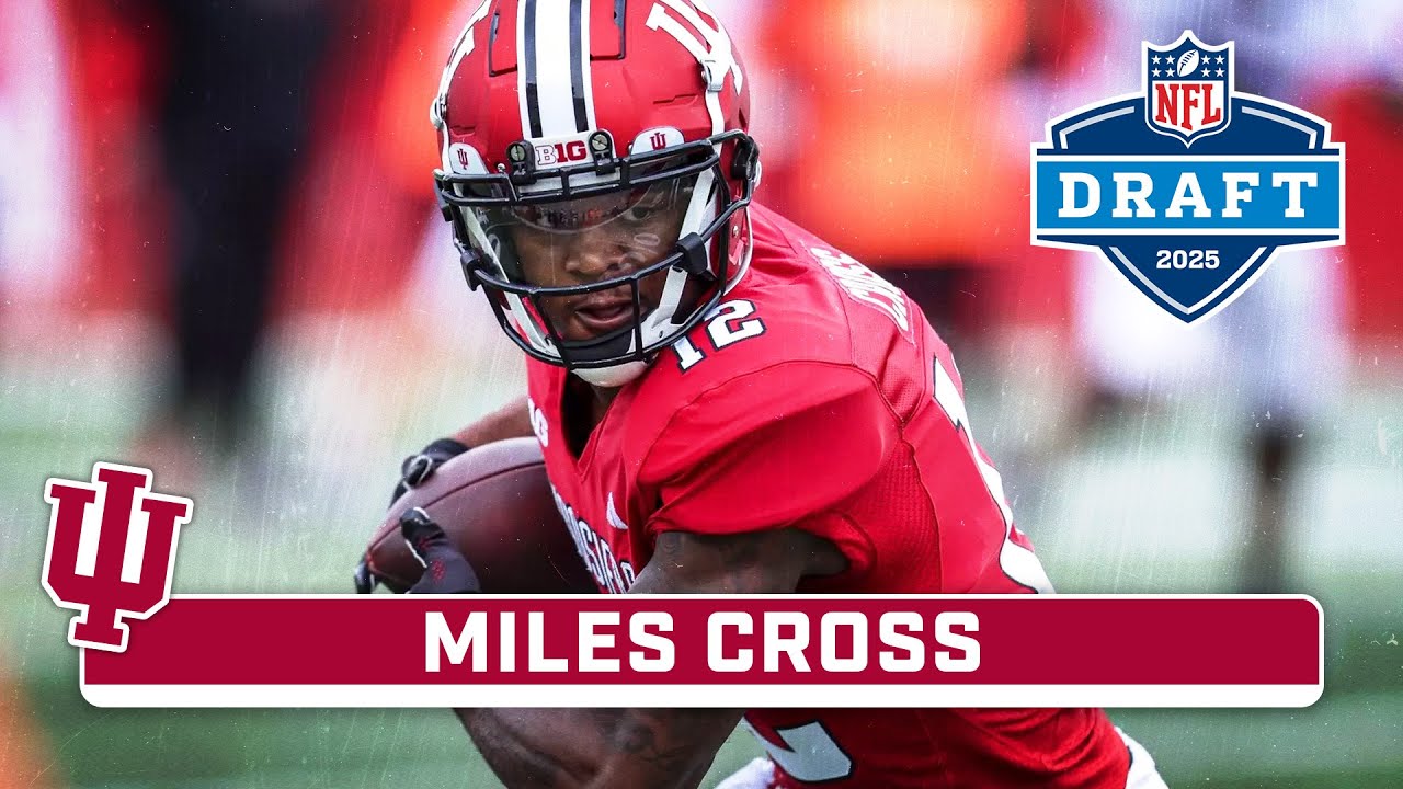 NFL DRAFT HIGHLIGHTS: WR Miles Cross | Indiana Football - YouTube