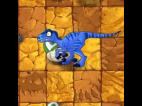 PvZ 2 Jurassic Marsh Dino Raptor - YouTube