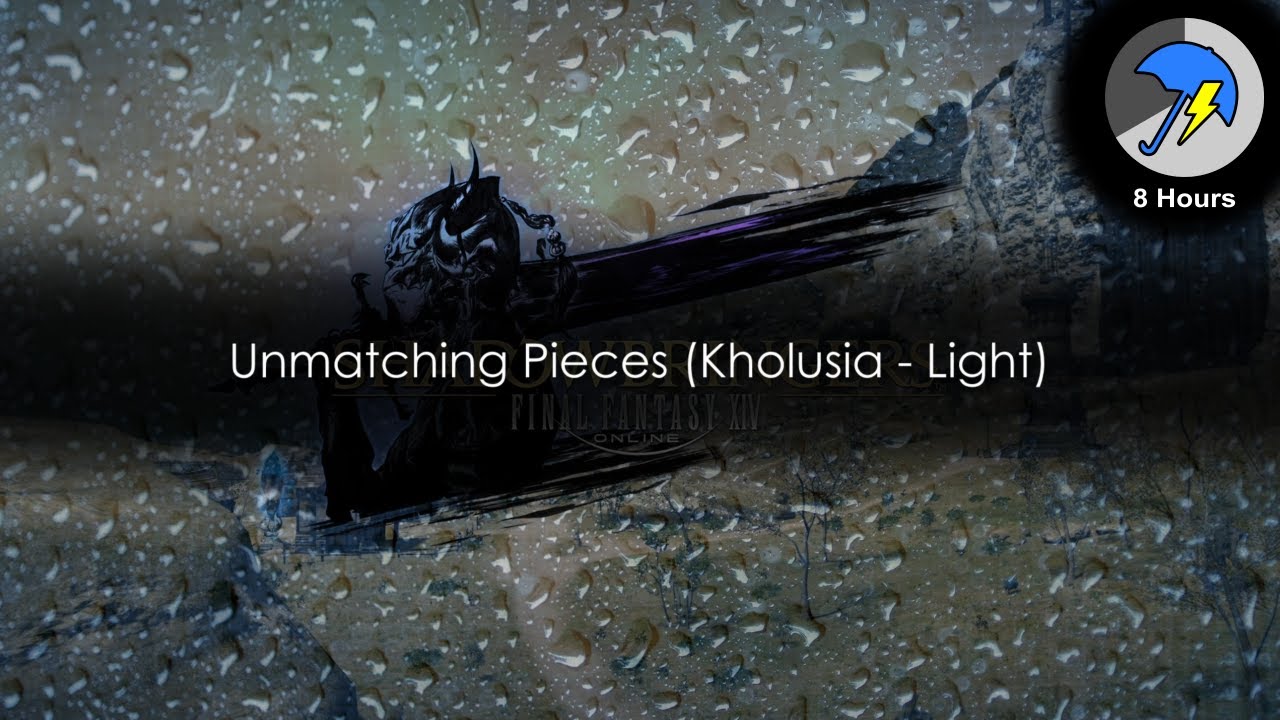 Unmatching Pieces - FFXIV: Shadowbringers [8hrs Rain/Thunder] - YouTube