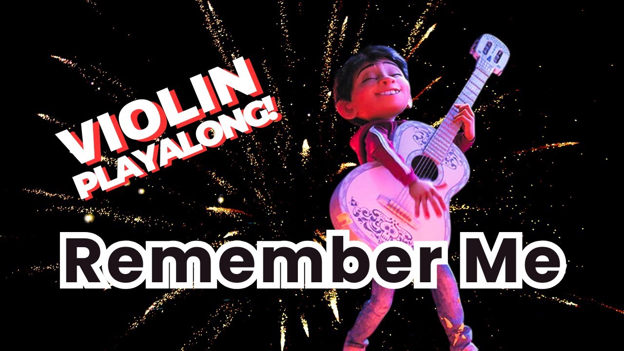 'Remember Me' from Coco - Violin Play Along TAB & Tutorial! - YouTube