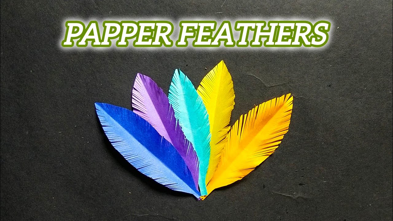 Crafting Paper Feathers: Simple Techniques for Beautiful Results - YouTube