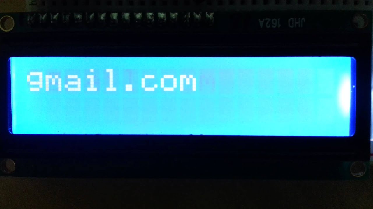 Arduino + JHD162a - YouTube