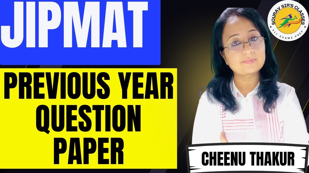 PYQ questions for JIPMAT 2025 2 - YouTube