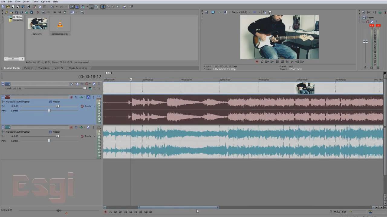 Easy Audio Visual Sync Tip - Using Reaper / Sony Vegas - YouTube