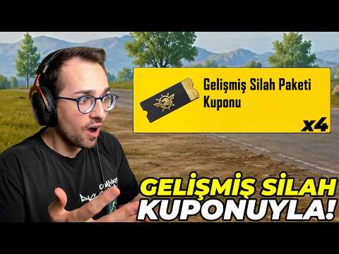 GELİŞMİŞ SİLAH KUPONUNDAN ÇIKAN SİLAHLA! (4 KUPON AÇTIM) PUBG MOBILE