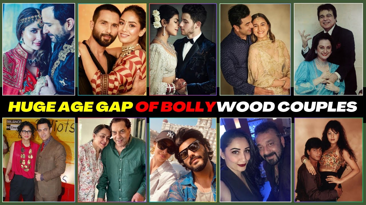 20 Bollywood Couples Huge Age Gap | Most Age Difference Couples In ...