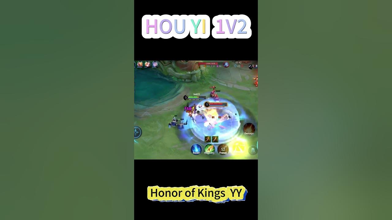 Honor of Kings Hou Yi Gameplay Rank 1V2 Double Kill #honorofkings #pentakill #gameplay #houyi # ...
