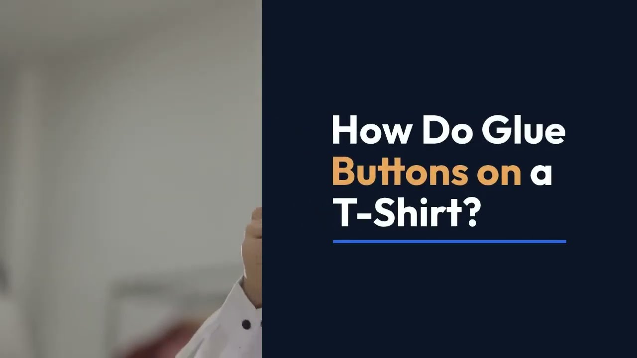 How Do Glue Buttons on a T Shirt 3 Easy - YouTube