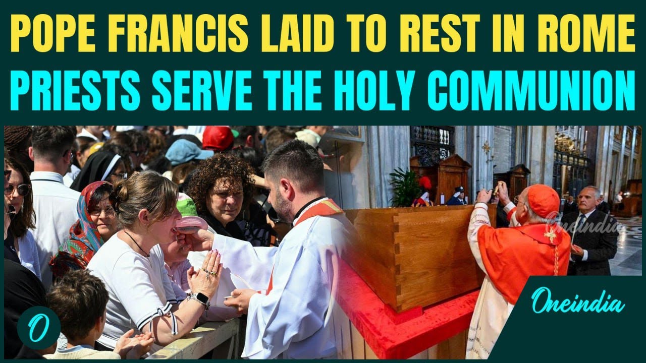 Pope Francis Reaches Final Resting Place| See The Moment The Holy ...
