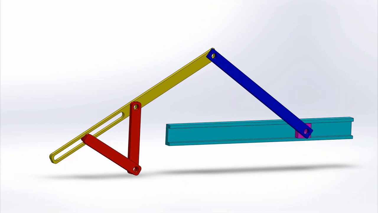 Solidworks tutorial of Whitworth Quick return mechanism & Concept of ...