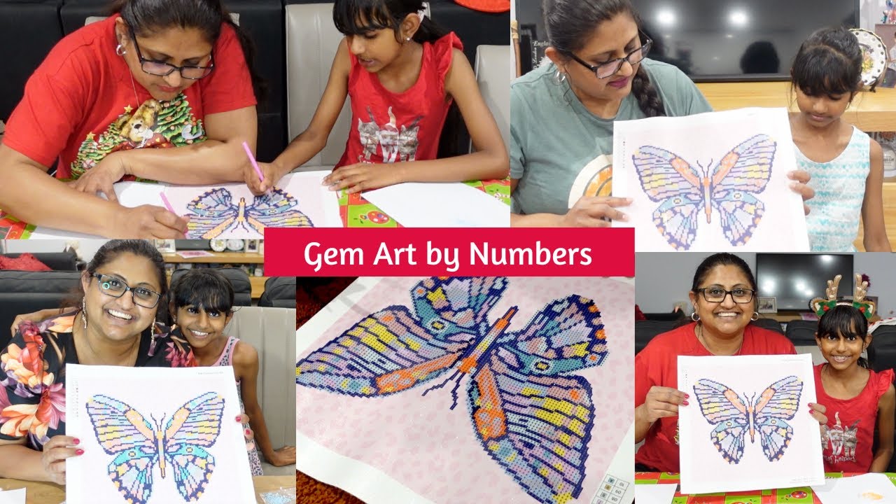 Gem Art (Diamond Painting) With My Niece, Jessika | Gem Art By Numbers ...