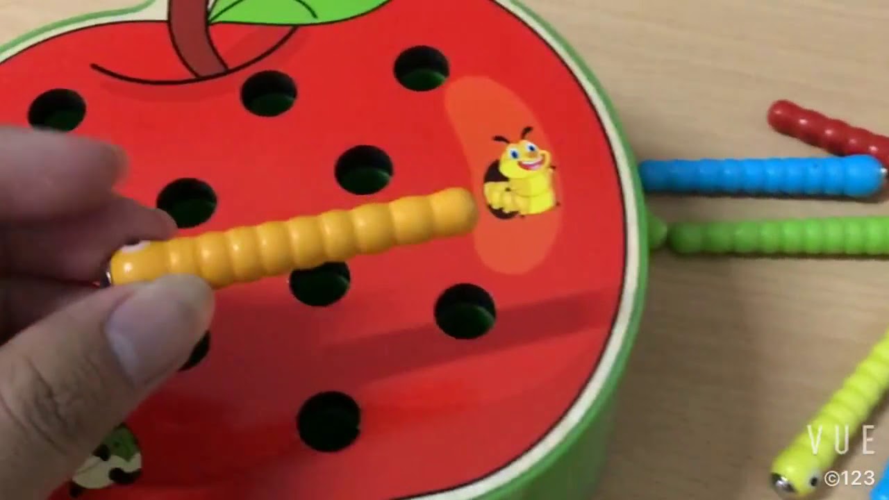 Catch Worms Game Magnetic Wooden Toys For Early School Kids - YouTube