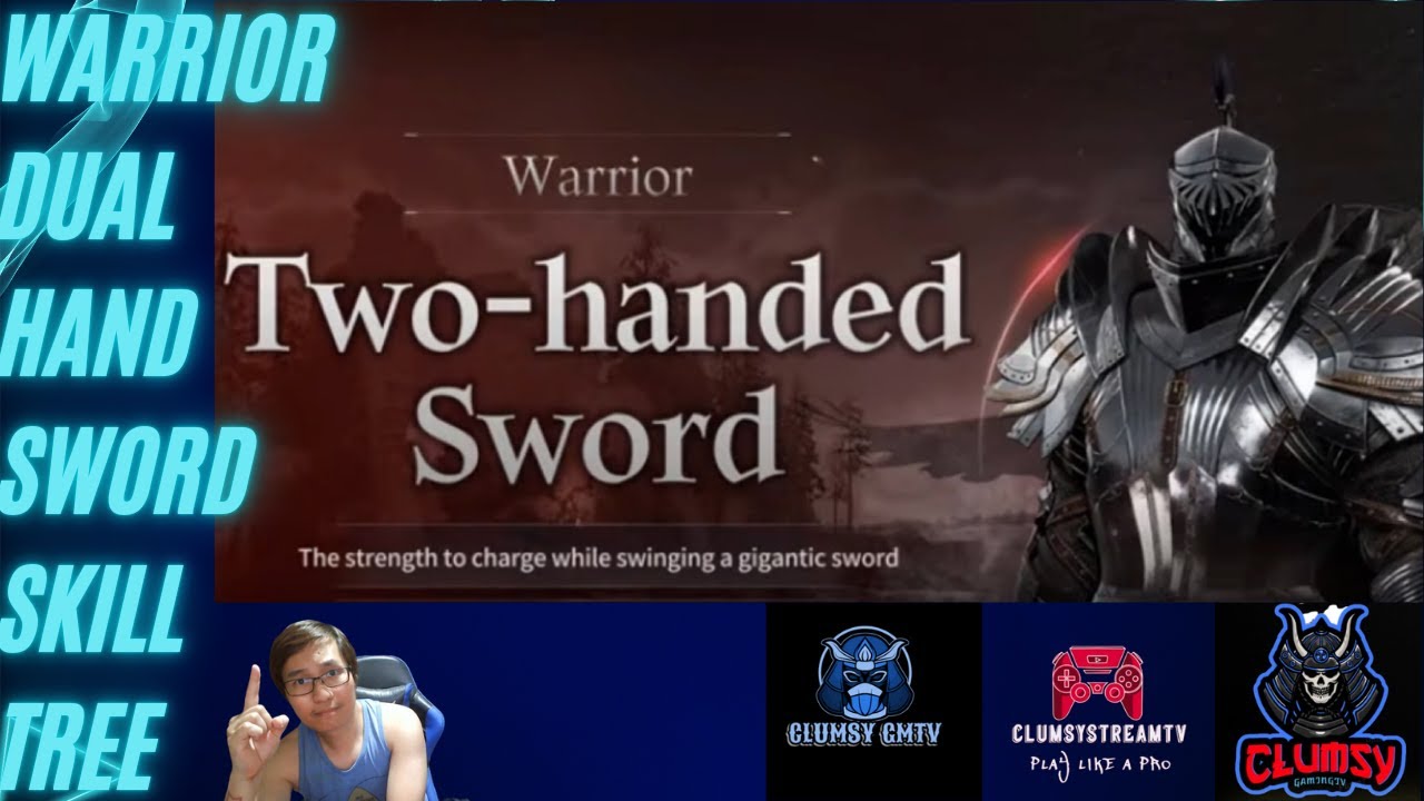 [NIGHT CROWS] Warrior Dual Handed Sword skill tree (English Translated ...