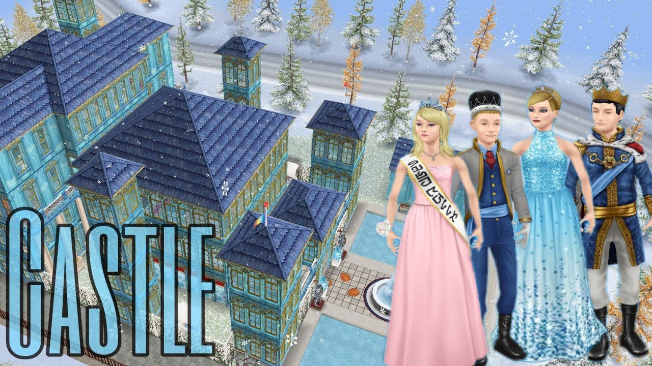 Sims Freeplay Ice Castle Build - YouTube