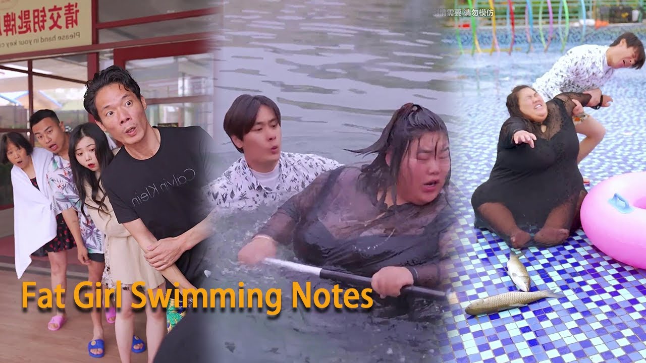 Fat girl plays on the slide and soars into the sky, blowing up the ...