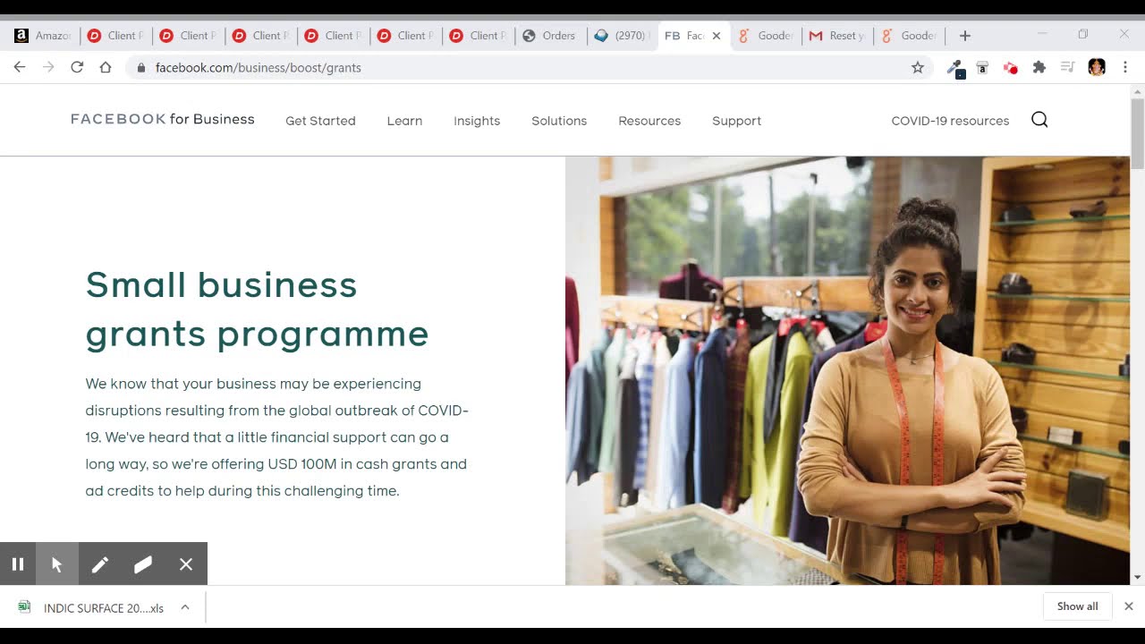 Facebook Grant How to Apply - Small Business - YouTube