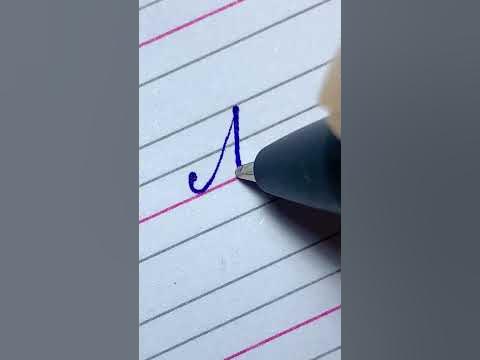 How to write in cursive Capital letter M |Cursive Writing for beginner ...