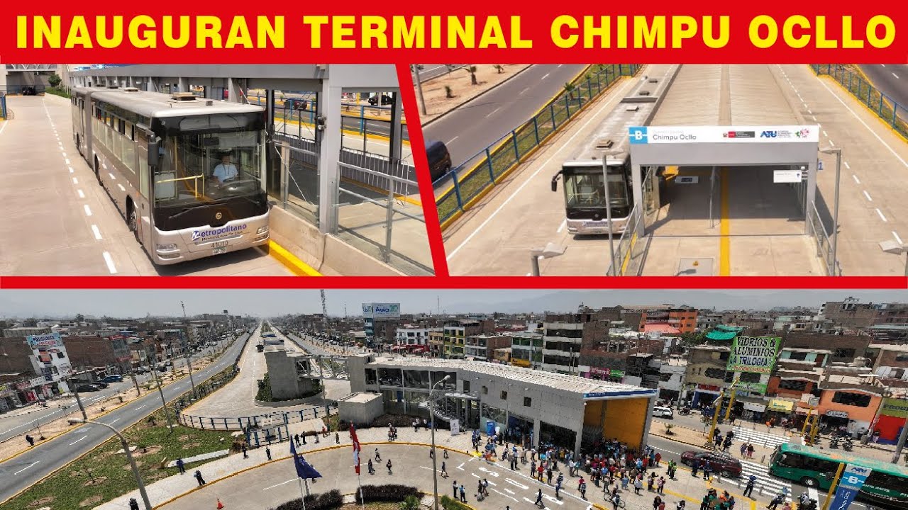 METROPOLITANO: Inauguran terminal Chimpu Ocllo - YouTube