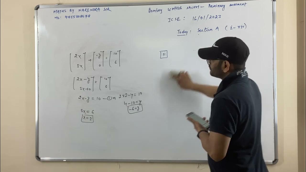 Icse board paper section A - YouTube