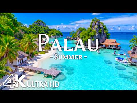 Palau 4K – Rock Islands, Crystal Clear Ocean & The Most Unique Island in the World | Relaxing Music