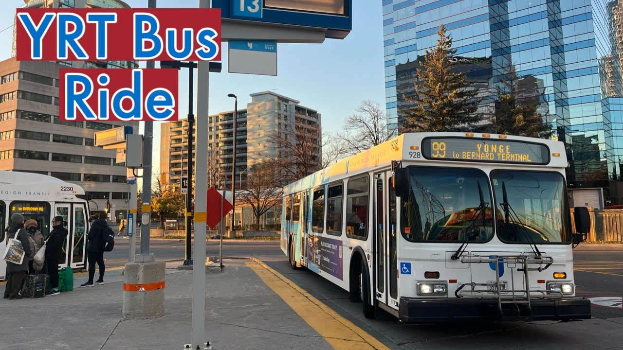 York Region YRT 2009 D40LF Bus Ride on Yonge Street 11/7/2024 - YouTube