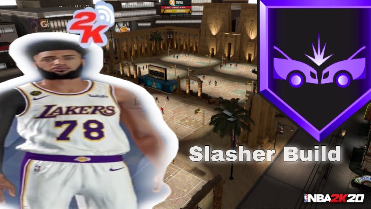 USING MY FIRST EVER BUILD ON 2K20- SLASHER Build On The BASKETBALL GODZ ...