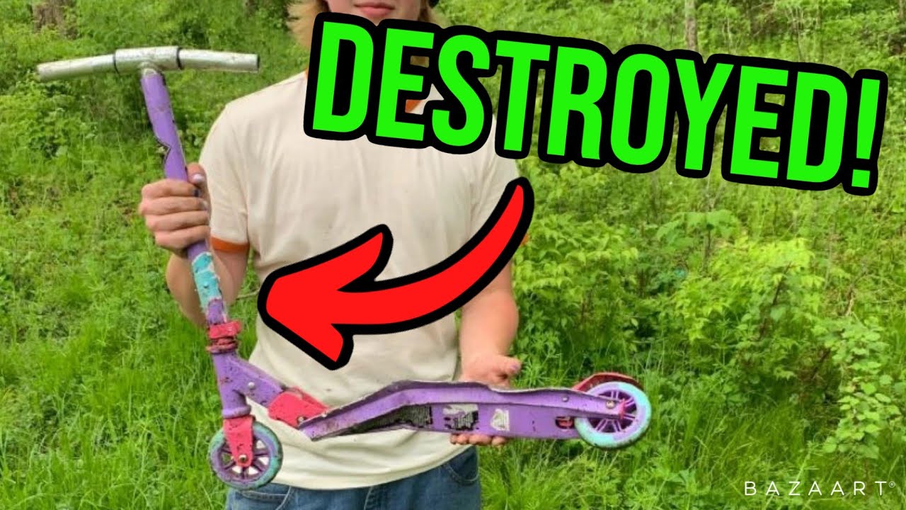 WE ABSOLUTELY DESTROYED A RAZOR SCOOTER - YouTube