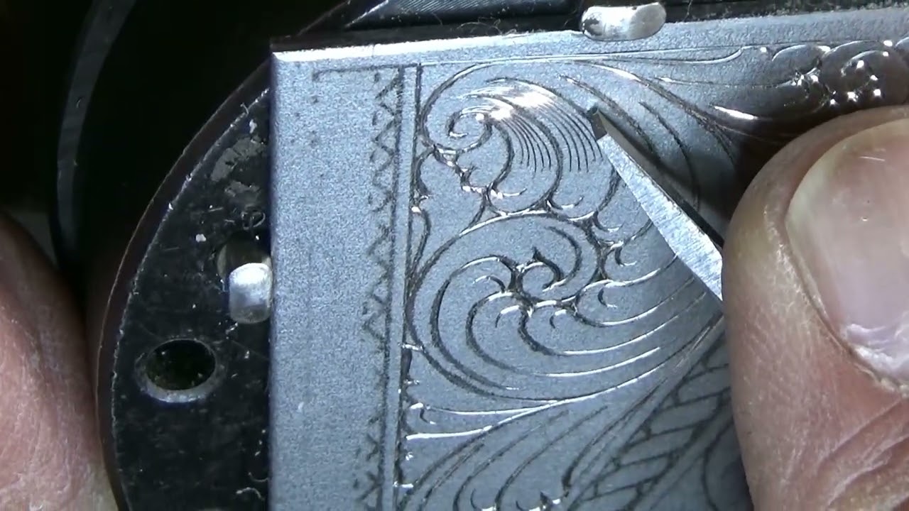 Western Scroll Hand Engraving - YouTube