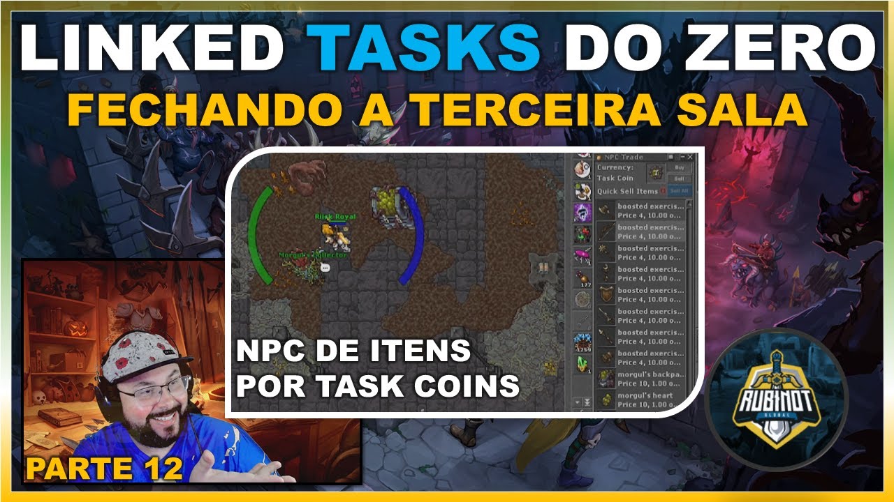 TERCEIRA SALA DE TASKS DO RUBINOT FINALIZADA - PARTE 12 #TIBIA #RUBINOT ...