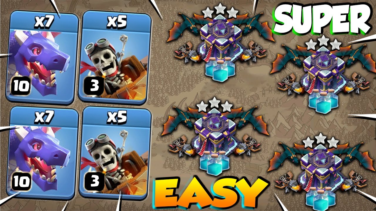 NEW HYDRA Attack Strategy Th15 - BEST Dragon With Dragon Rider Attack ...