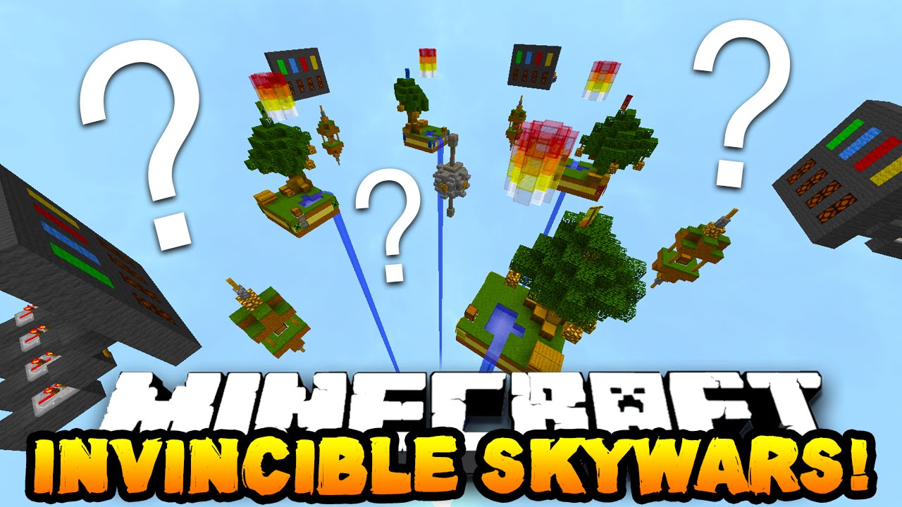 Minecraft INVINCIBLE SKYWARS...? (New Custom Map) - YouTube