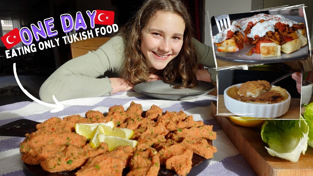 ONE DAY EATING ONLY TURKISH FOOD 🇹🇷😋 // vegan edition 🌱 - YouTube